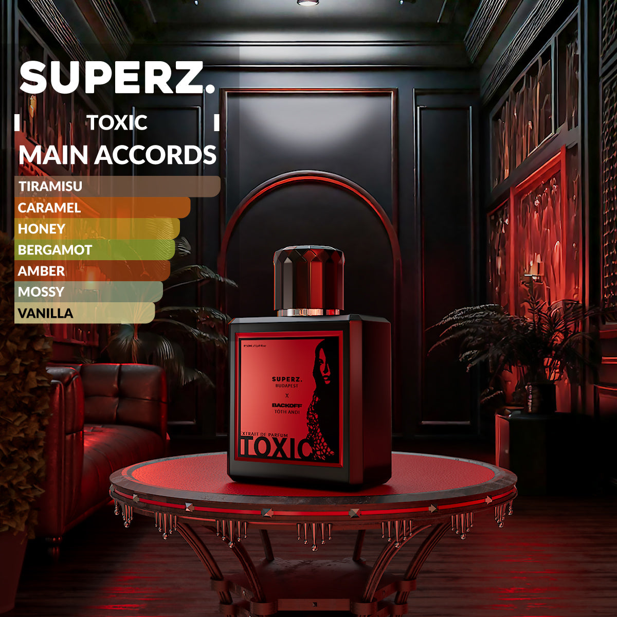 SUPERZ. x BACKOFF by Tóth Andi - Toxic - 50ml Extrait de Parfum - Unis ...